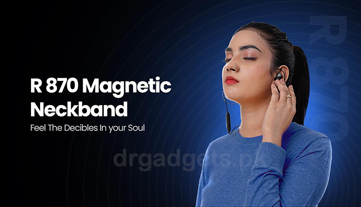 Ronin R-870 Magnetic Wireless Bluetooth Neckband