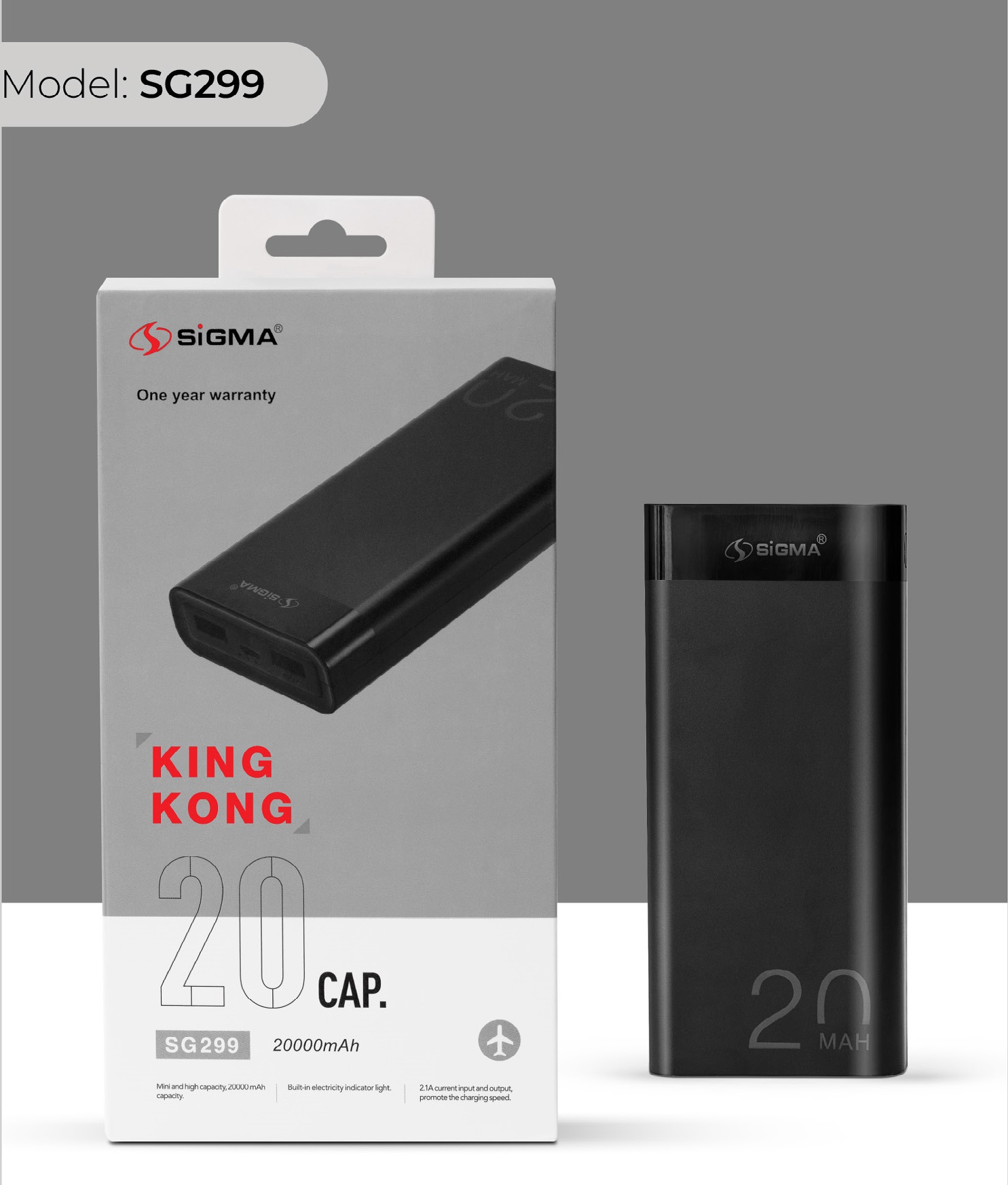 Sigma Power Bank 20000mAH Dynamic SG299 - DR. Gadgets